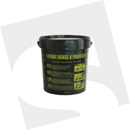 Seau enrobé à froid noir 25 kg