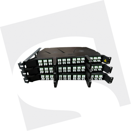 N431109A -Tiroir pivotant 3U Axe gauche 144 Ports SC/APC pré-équipé