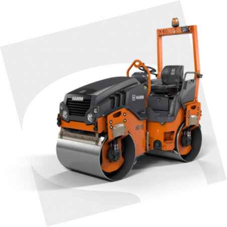 Location Rouleau tandem avec deux cylindres vibrants HAMM HD10VV