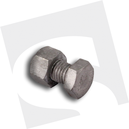 Boulon d'assemblage acier galvanisé à chaud BH 14 x 30/30mm - L'unité.