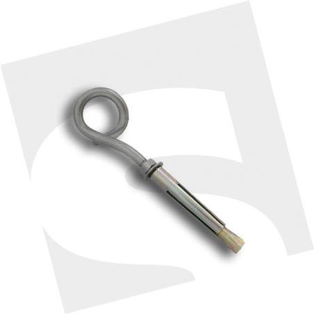 Piton / Crochet queue de cochon Ø5 + cheville expansion