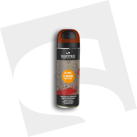 Traceur de chantier marron 500ML 6 mois SOPPEC.