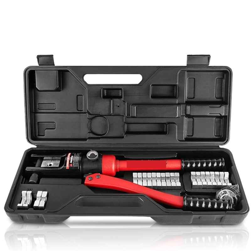 Pince à sertir hydraulique 12T sertissage cosses Ø10 à 300mm2