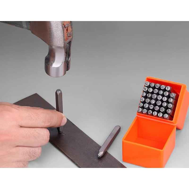 Pack de chiffres et lettres à frapper - 6mm