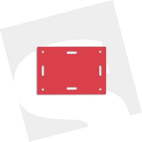 Sachet de 100 étiquettes rouges à frapper.