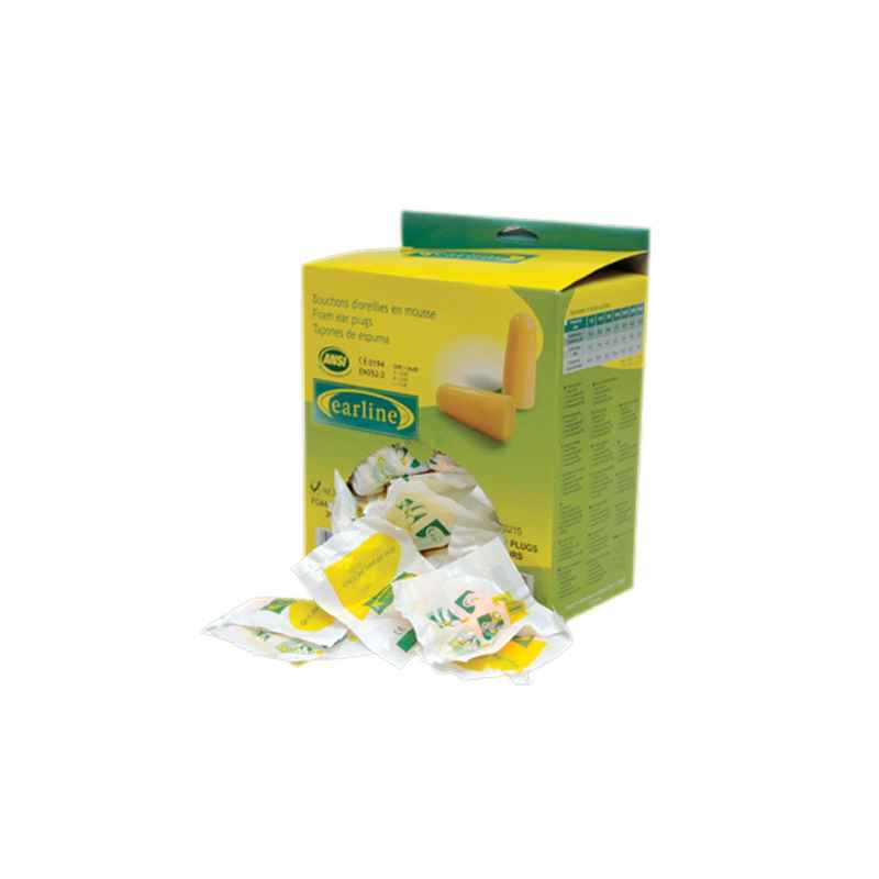 Bouchons anti-bruit en mousse de PU - Carton de 200 sachets