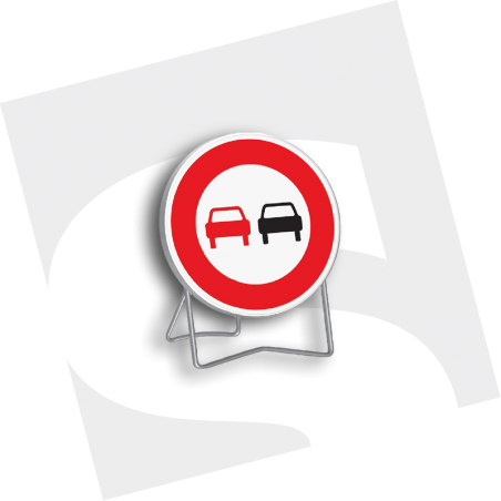 Panneau BK3 "Interdit de doubler" réfléchissant C2